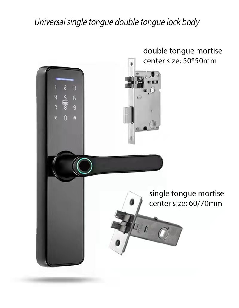 Intelligent Push Pull Door Lock Tuya WiFi Smart Keyless Entry Door Lock
